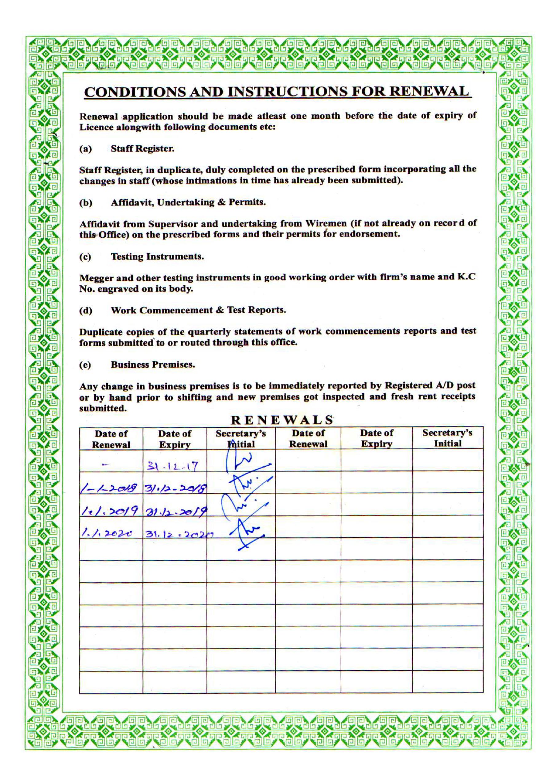 Electrical Contractor Saita Pakistan